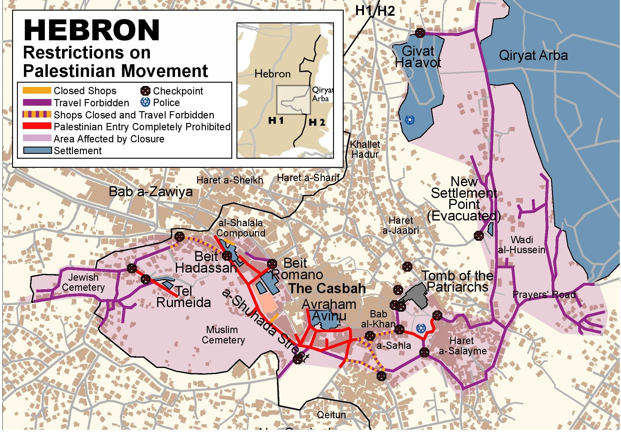 Hebron In Map At Philip Mayers Blog